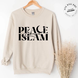 Peace Love Islam SVG, PNG, PDF | Muslim Shirt Design, Islam Shirt ...