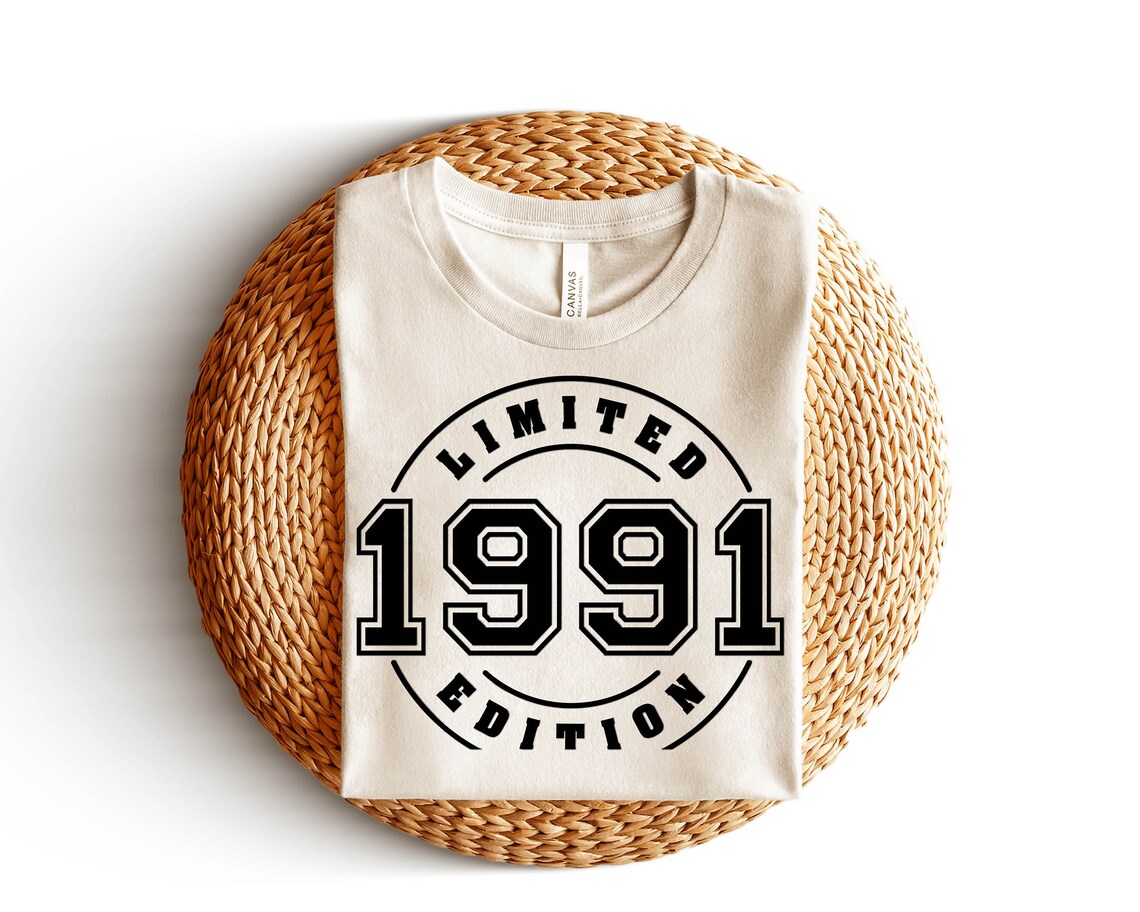 Limited Edition 1991 Birthday Design (SVG PNG PDF) - Etsy
