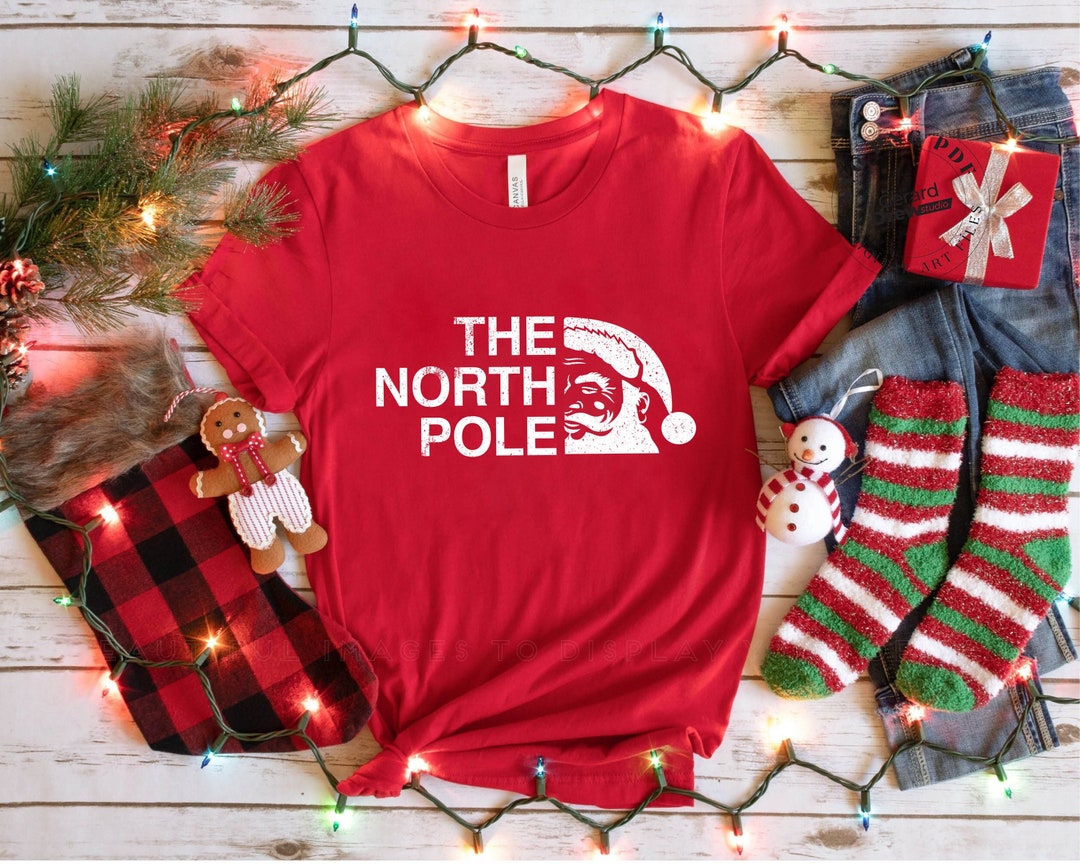The North Pole Santa PNG SVG PDF | Christmas Shirt Svg, Christmas Png ...