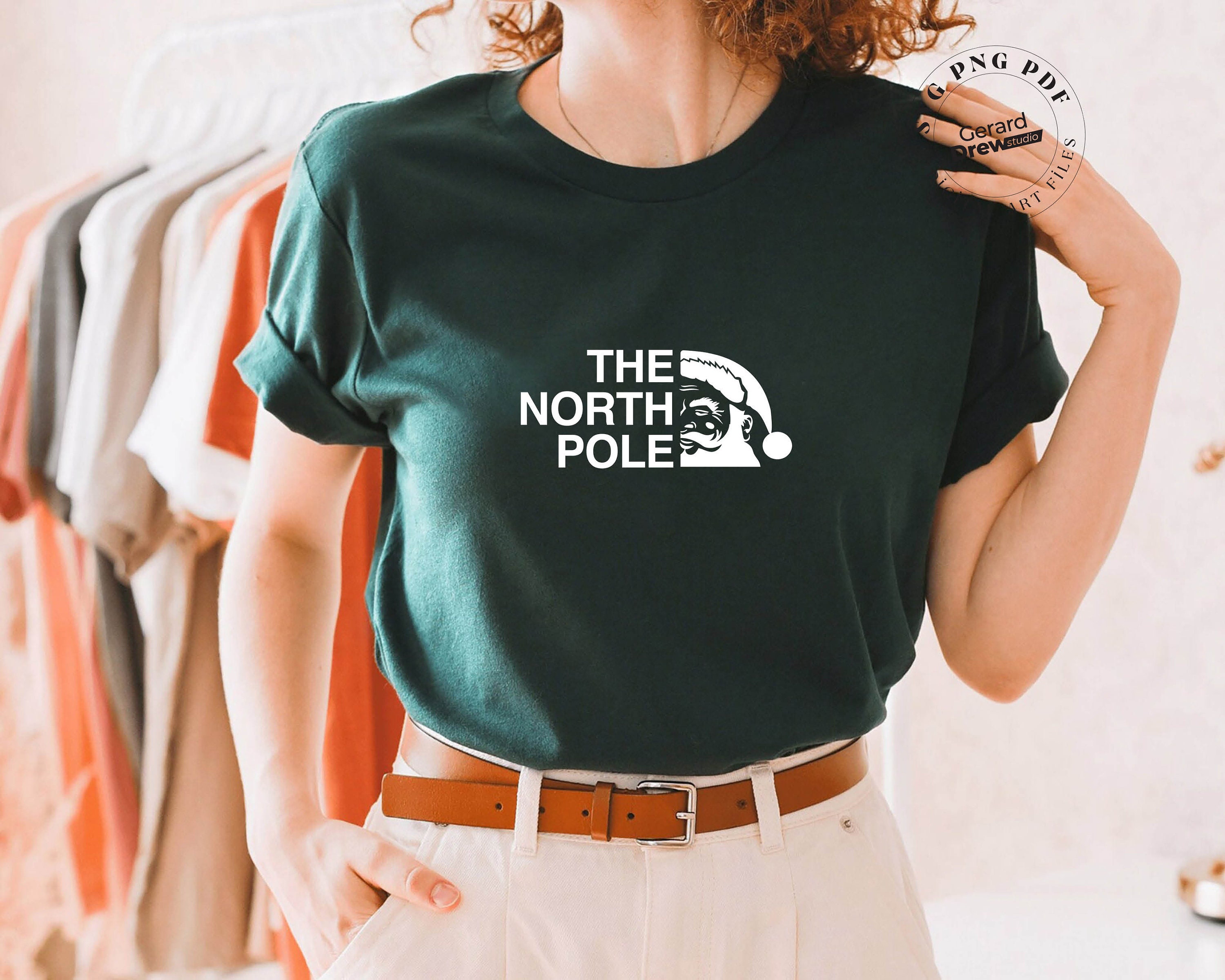 The North Pole Santa PNG SVG PDF | Christmas Shirt Svg, Christmas Png ...