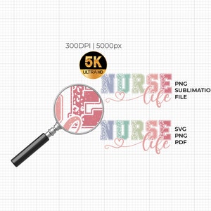 Nurse Life Leopard Print SVG PNG, Nursing CNA Cut File (digital ...