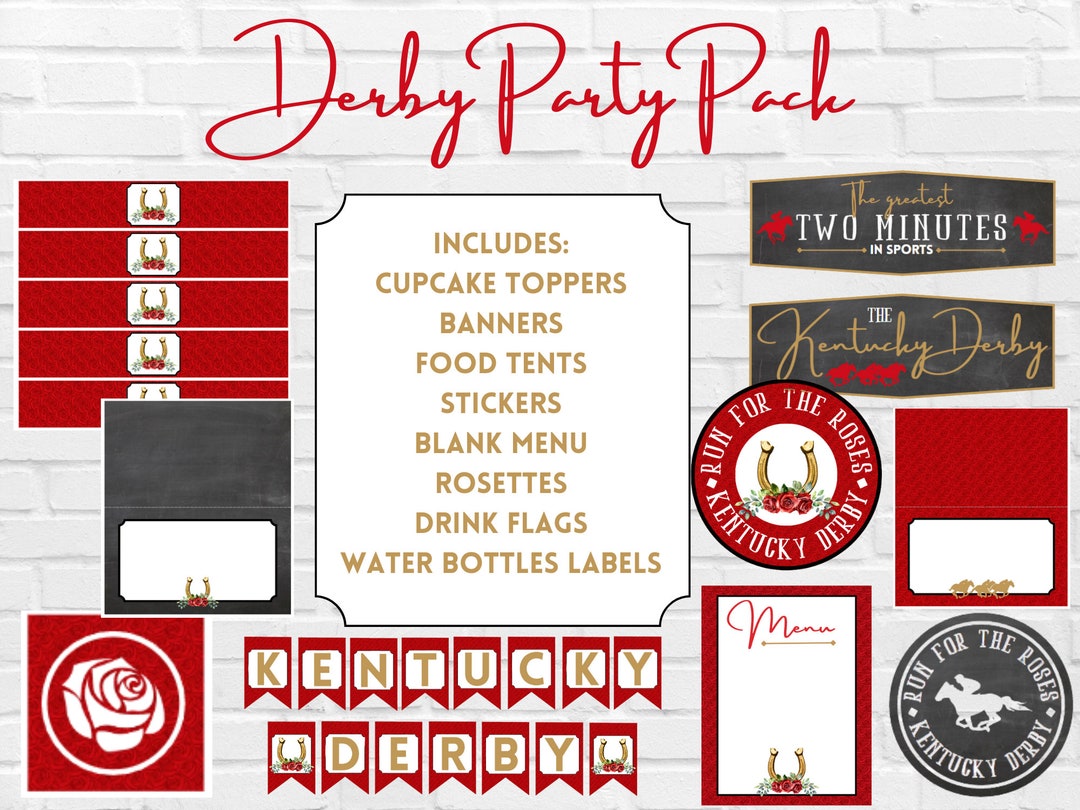 Kentucky Derby Party Printable, Kentucky Derby Bundle Digital Download ...