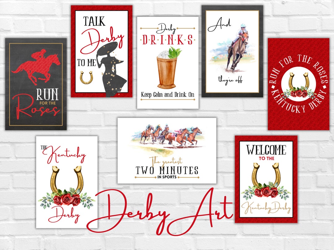 Kentucky Derby Sign Printable, Derby Artwork Digital Download, Derby ...