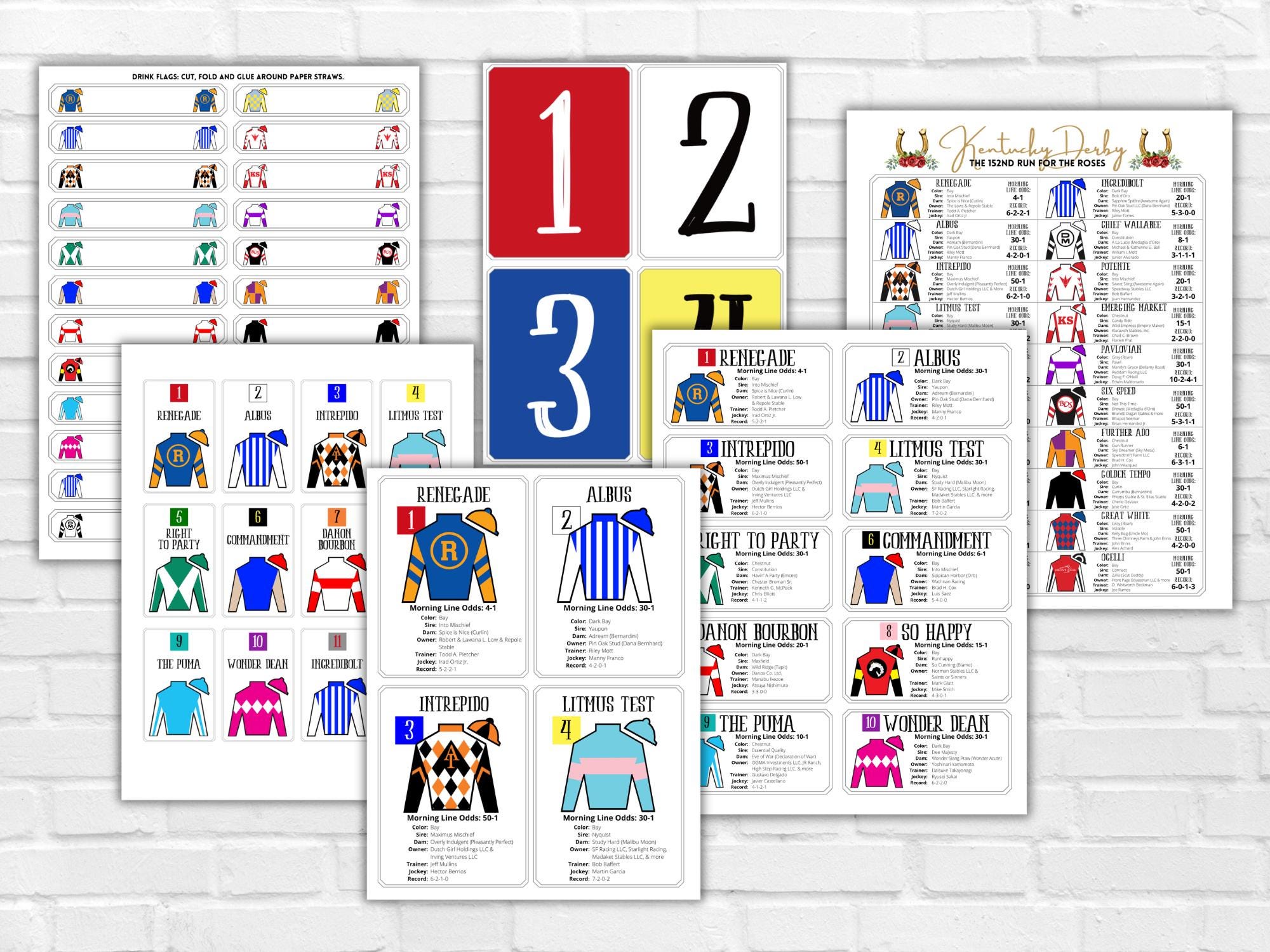 2026 Kentucky Derby Horse Roster, 152nd Derby Jockey Silks Instant ...