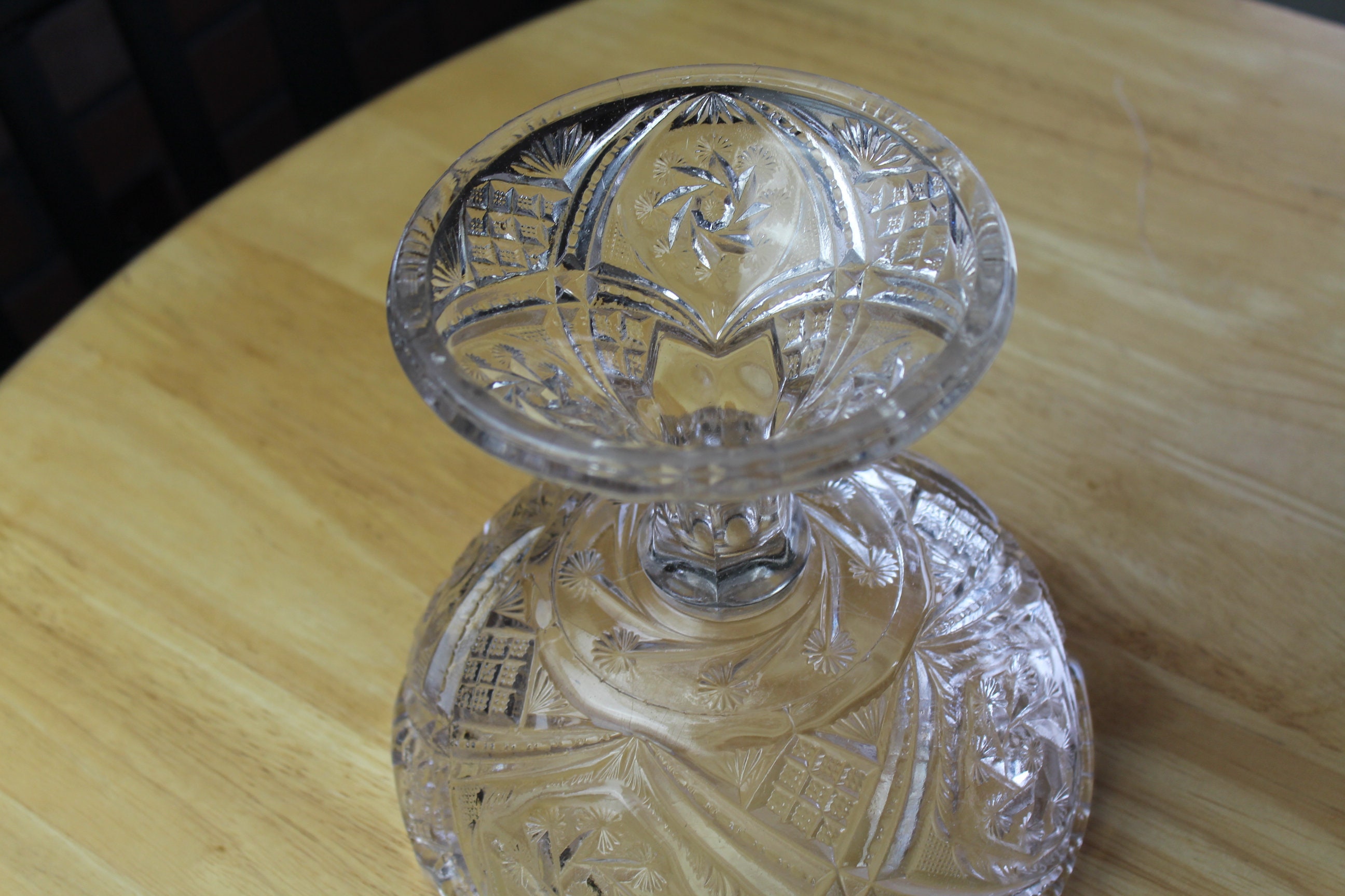 EAPG Indiana Glass Company Juno Pattern Heavy Glass Compote - Etsy