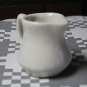 Vintage Ironstone White Creamer - Etsy