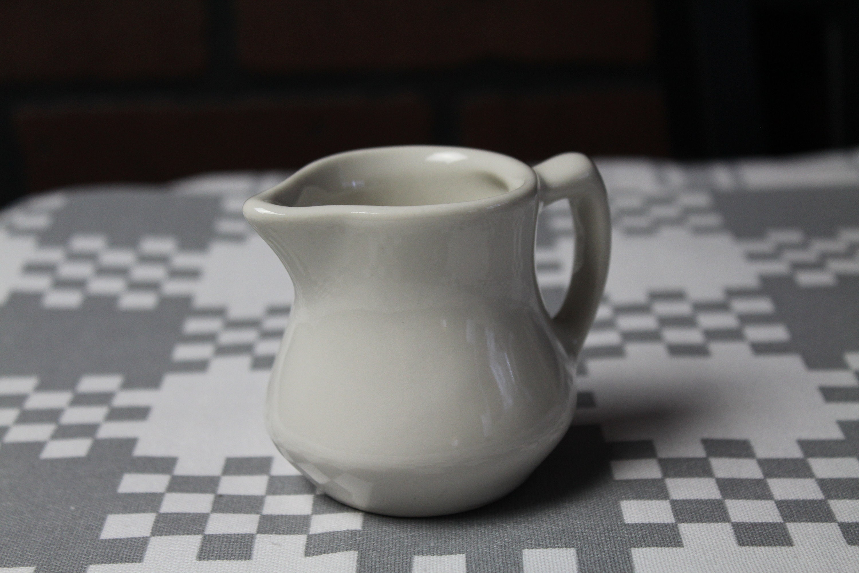 Vintage Ironstone White Creamer - Etsy