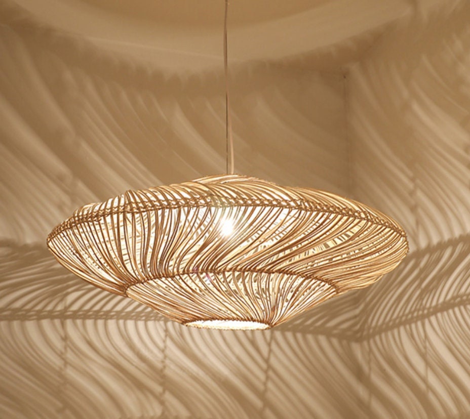 Rattan Pendant Light Rattan Ceiling Lights Bamboo Pendant - Etsy Hong Kong