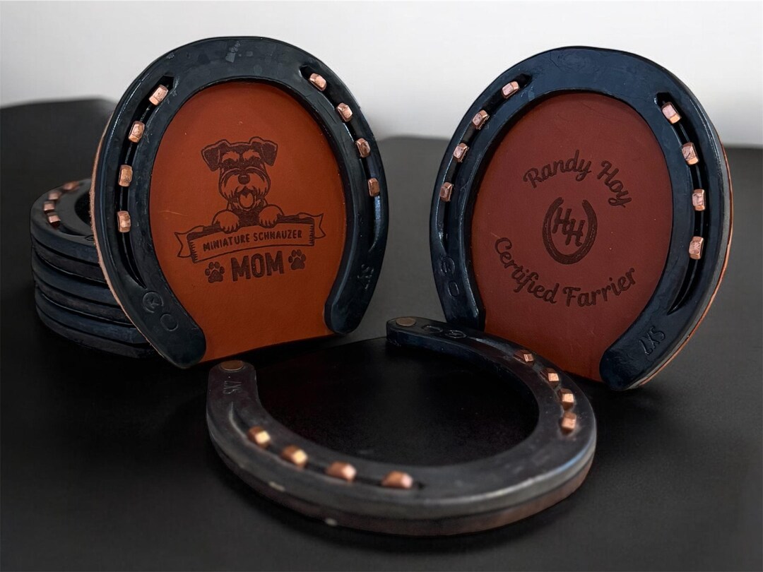 Personalized Horseshoe Coasters - Custom Rustic Gift - Etsy