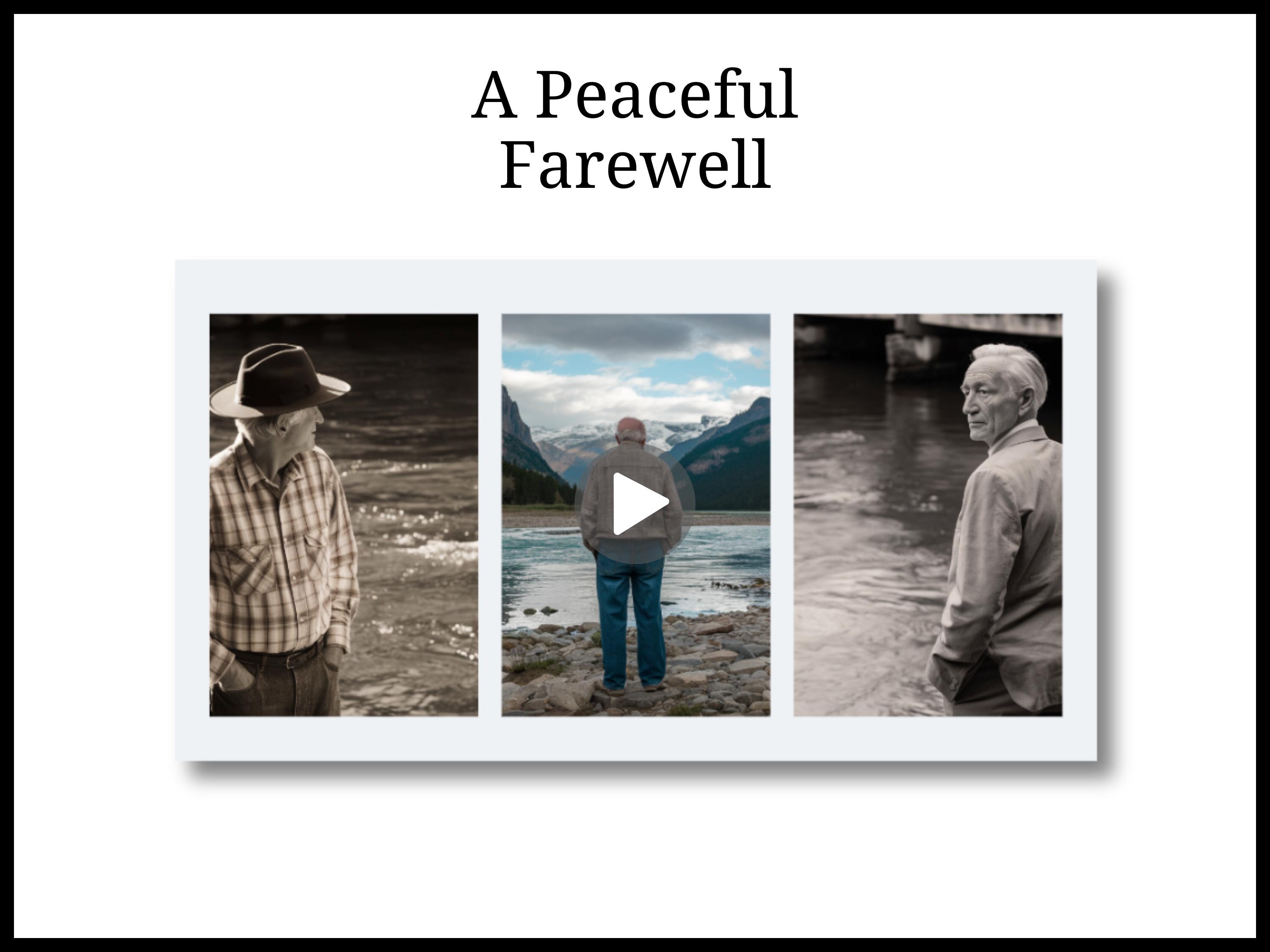 Funeral Slideshow Video Canva Template, Stairs to Heaven, Celebration ...