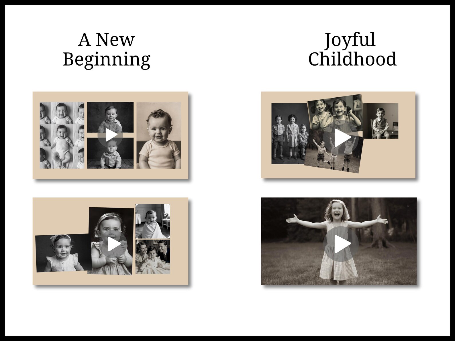Animated Funeral Slideshow Video Template, for Women, Canva ...