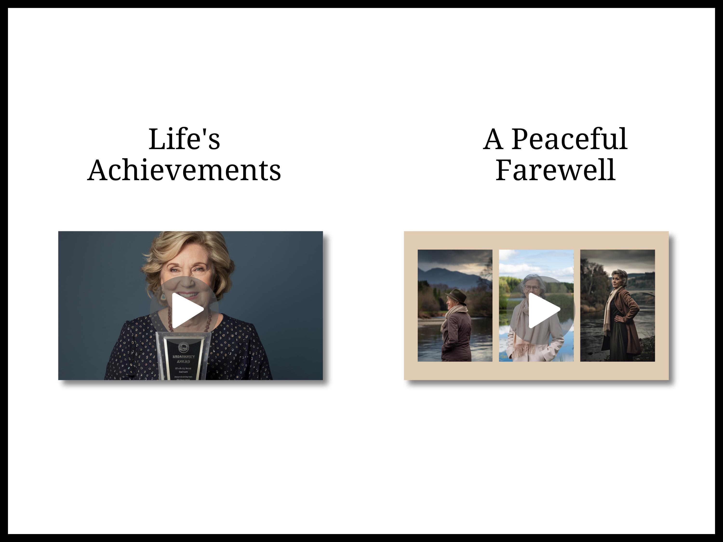 Animated Funeral Slideshow Video Template, for Women, Canva ...