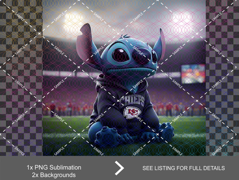 Chiefs Stitch Sublimation PNG | NFL Football Fan Art (digital Download ...