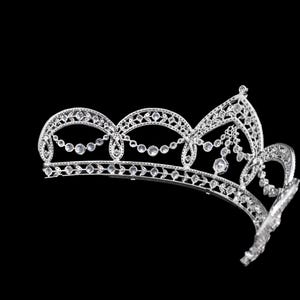 Gothic Luxury Handmade Sparkling Cubic Zirconia Wedding Crown Baroque ...