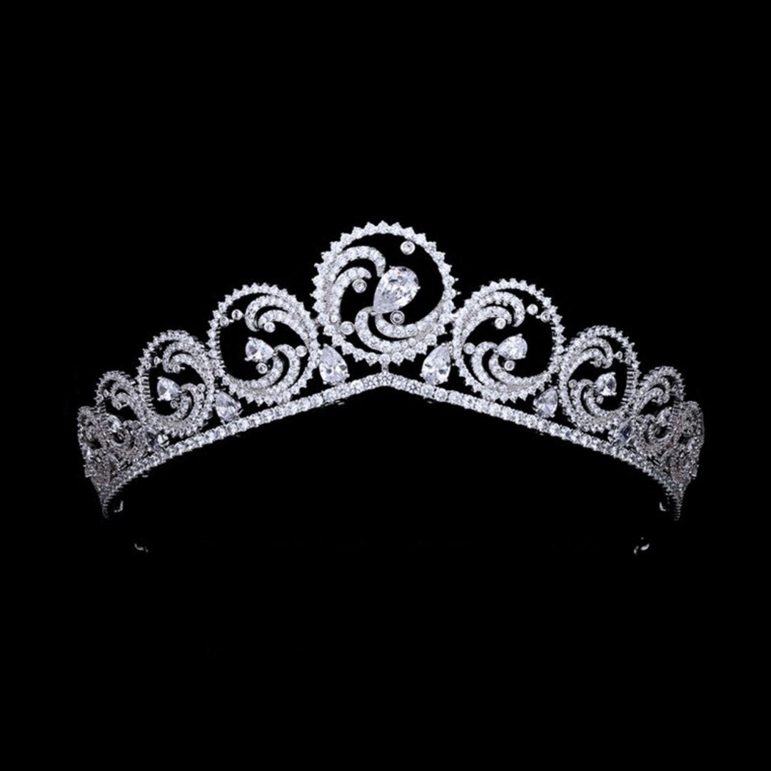 The Ocean Royal Bridal Tiara - Princess Charlene of Monaco Wedding ...