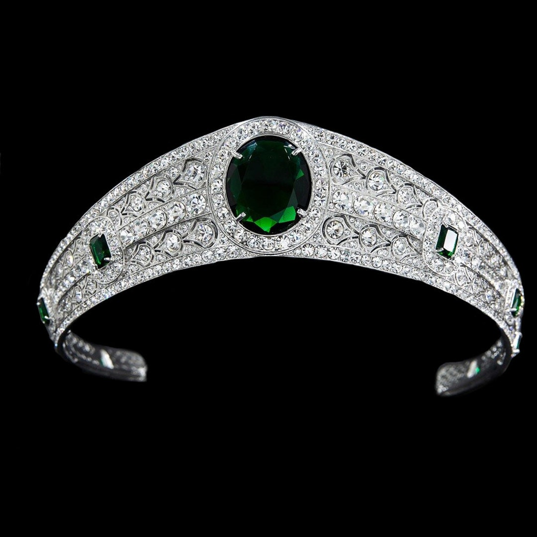 Wedding Crown Ultra-reflective the Greville Emerald Kokoshnik Princess ...