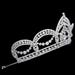 Art Deco Luxury Handmade Sparkling Cubic Zirconia Wedding Crown Baroque ...