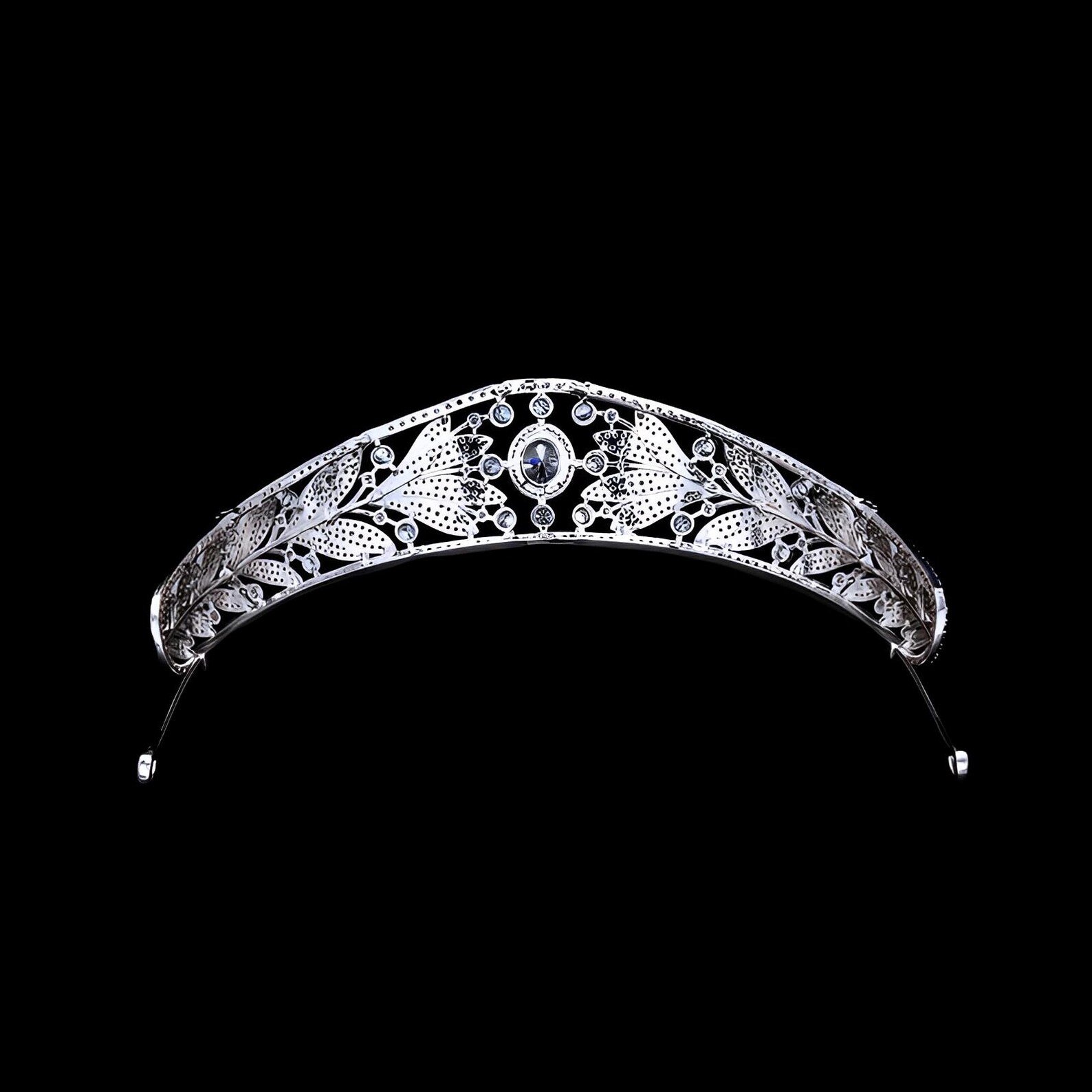 Simulated Diamond CZ Wedding Crown Grand Duchess Adelaide's Royal Tiara ...