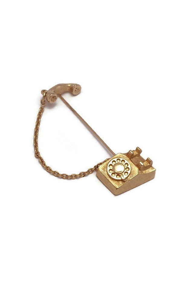 1936 Telephone lapel pin - Gem