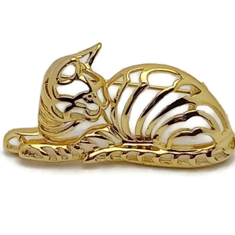 Cat Brooch - Etsy