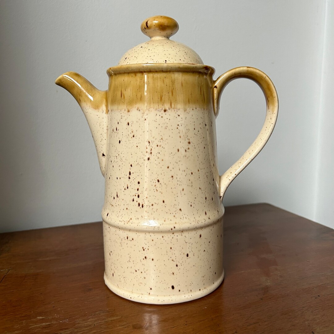 Vintage Sadler Ironstone Coffee Pot, Large 6 Cups, Stoneware Coffee Pot ...