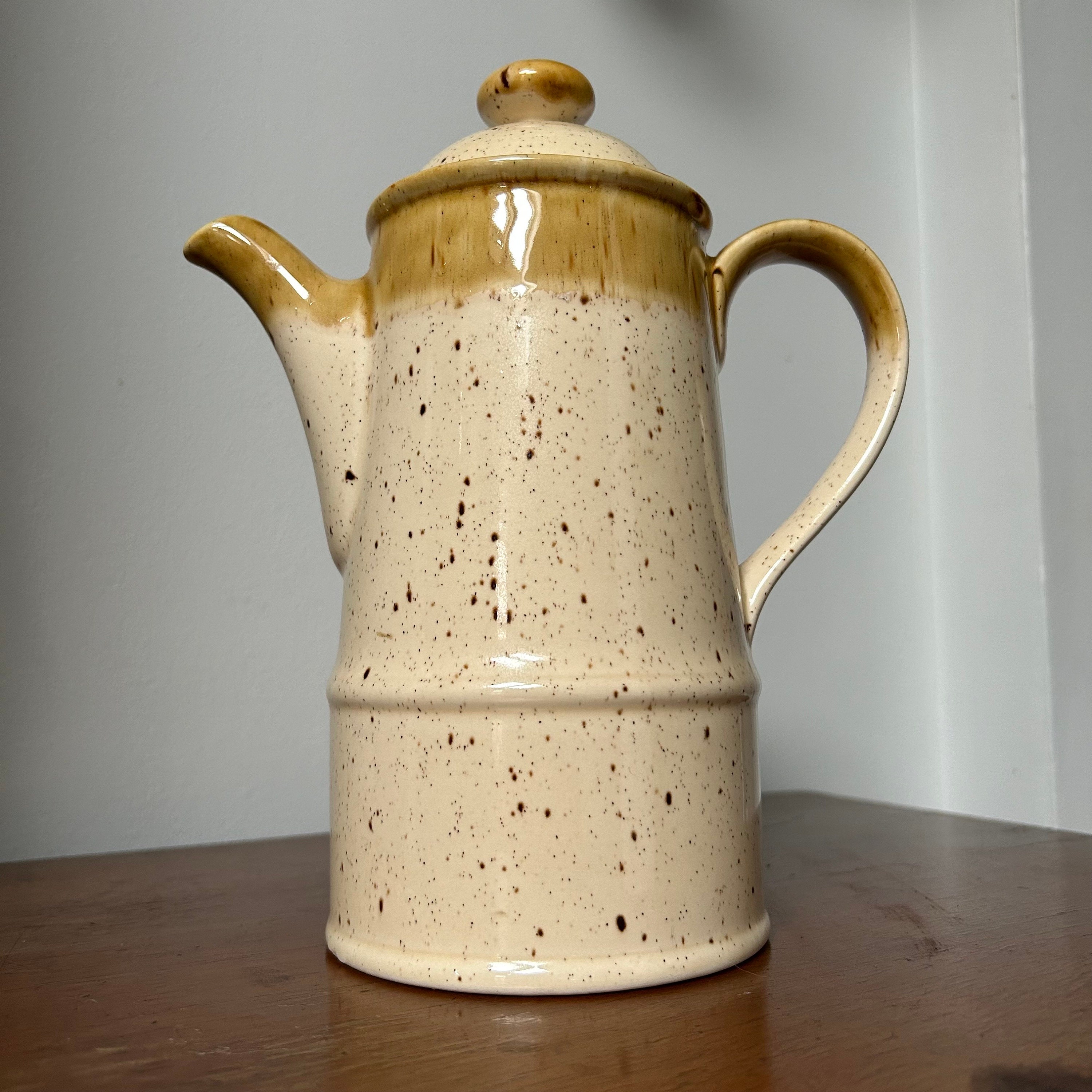 Vintage Sadler Ironstone Coffee Pot, Large 6 Cups, Stoneware Coffee Pot ...