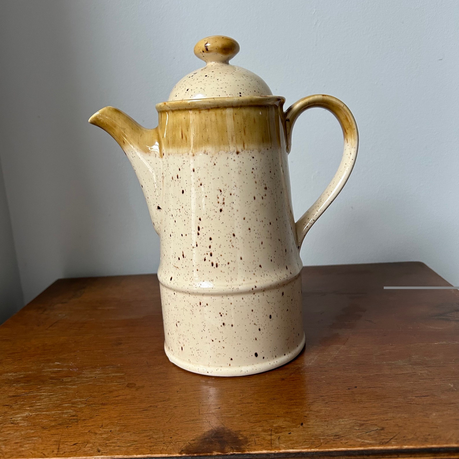Vintage Sadler Ironstone Coffee Pot, Large 6 Cups, Stoneware Coffee Pot ...