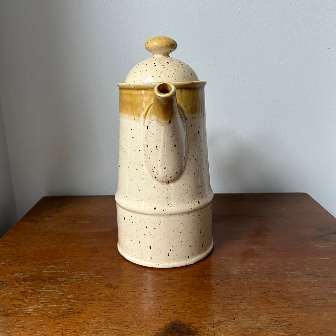 Vintage Sadler Ironstone Coffee Pot, Large 6 Cups, Stoneware Coffee Pot ...