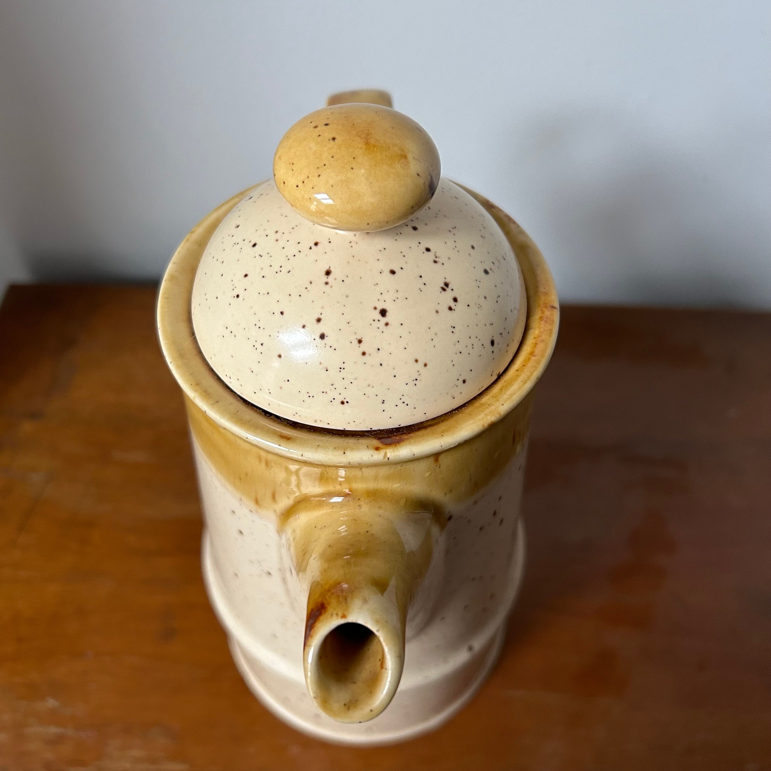 Vintage Sadler Ironstone Coffee Pot, Large 6 Cups, Stoneware Coffee Pot ...