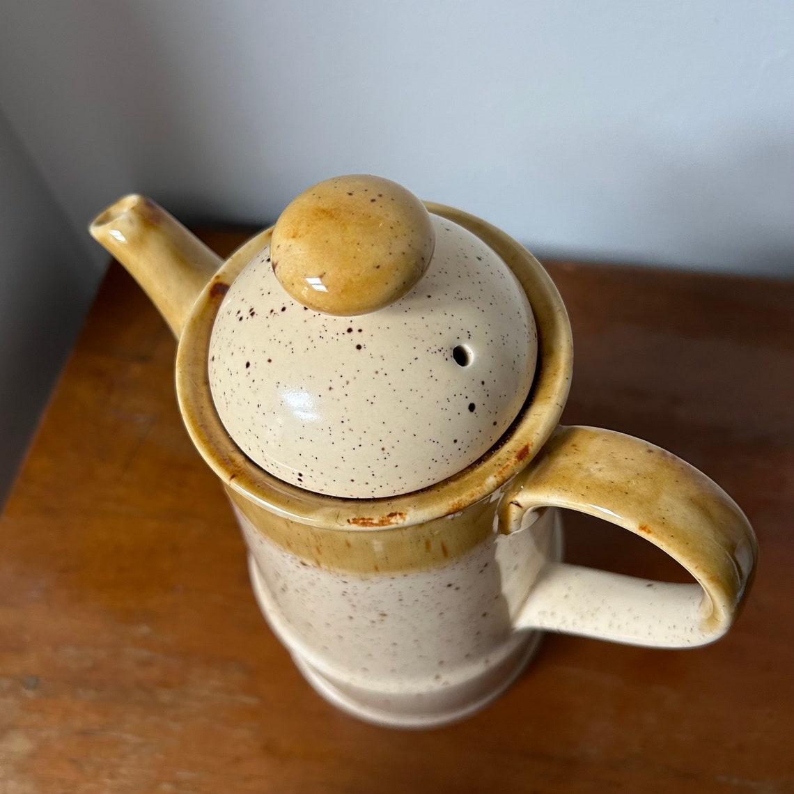 Vintage Sadler Ironstone Coffee Pot, Large 6 Cups, Stoneware Coffee Pot ...