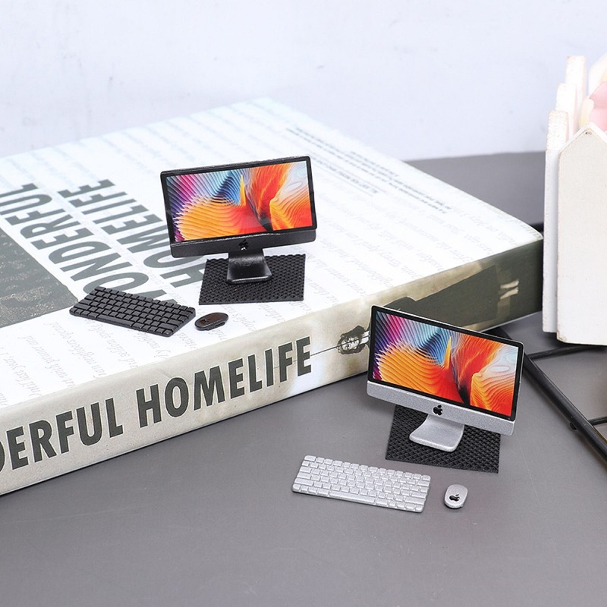 1/12 Scale Mini Computer Mouse Keyboard Miniature - Etsy