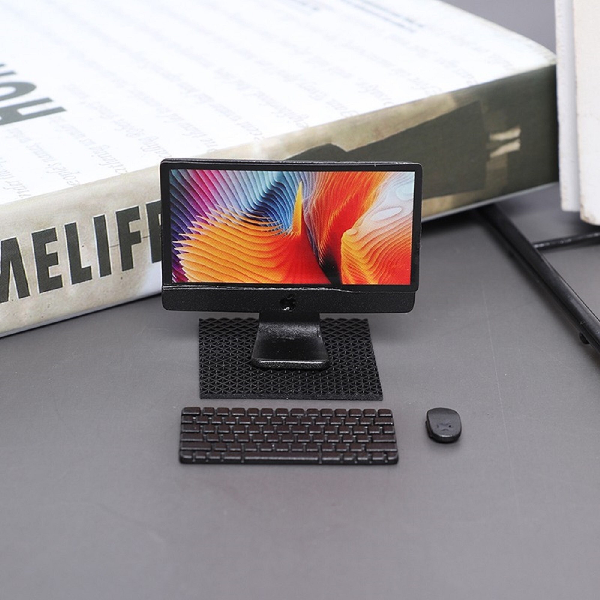 1/12 Scale Mini Computer Mouse Keyboard Miniature - Etsy