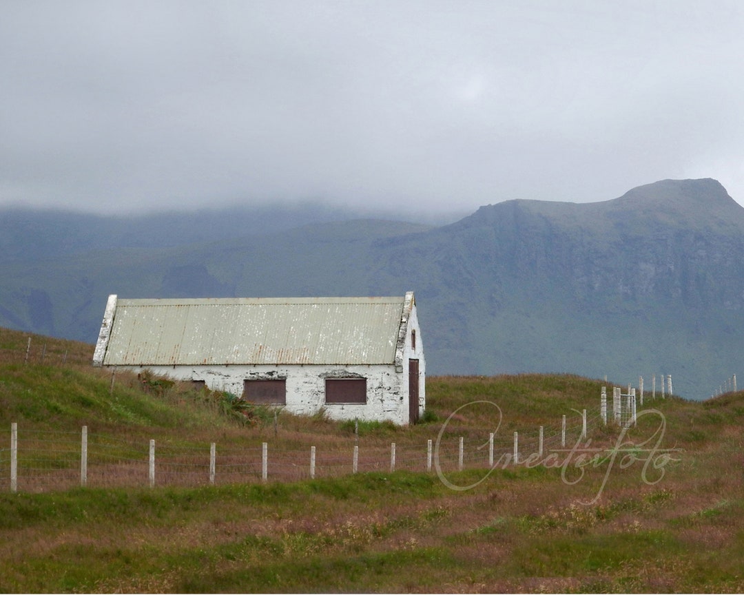 Shack in the Storm...an Iceland Barn - Etsy