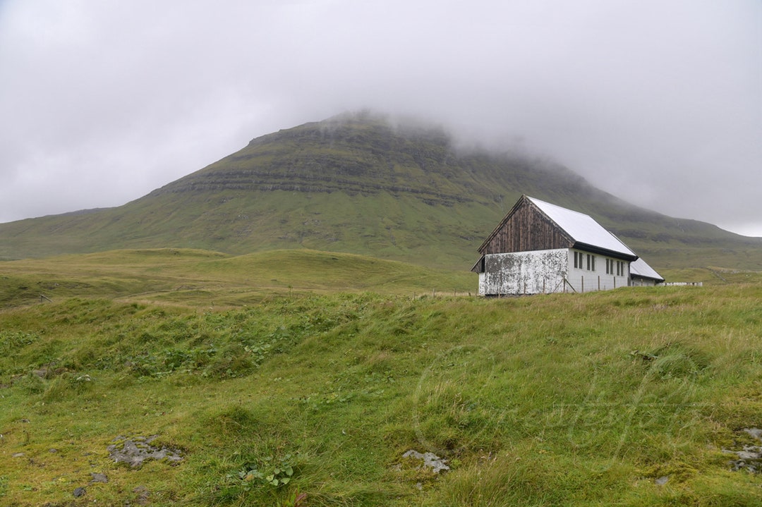 White House-fine Art Photography Framed Canvas Print-faroe Islands ...