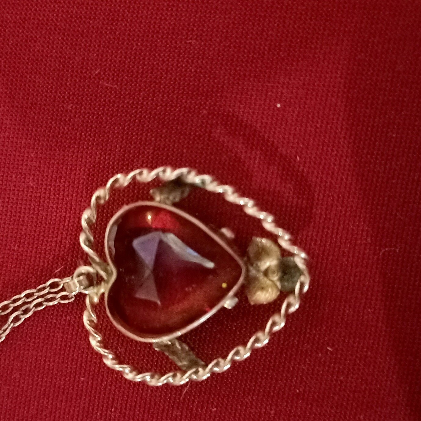 Ruby Heart set in gold. Beautiful 4ct | Etsy
