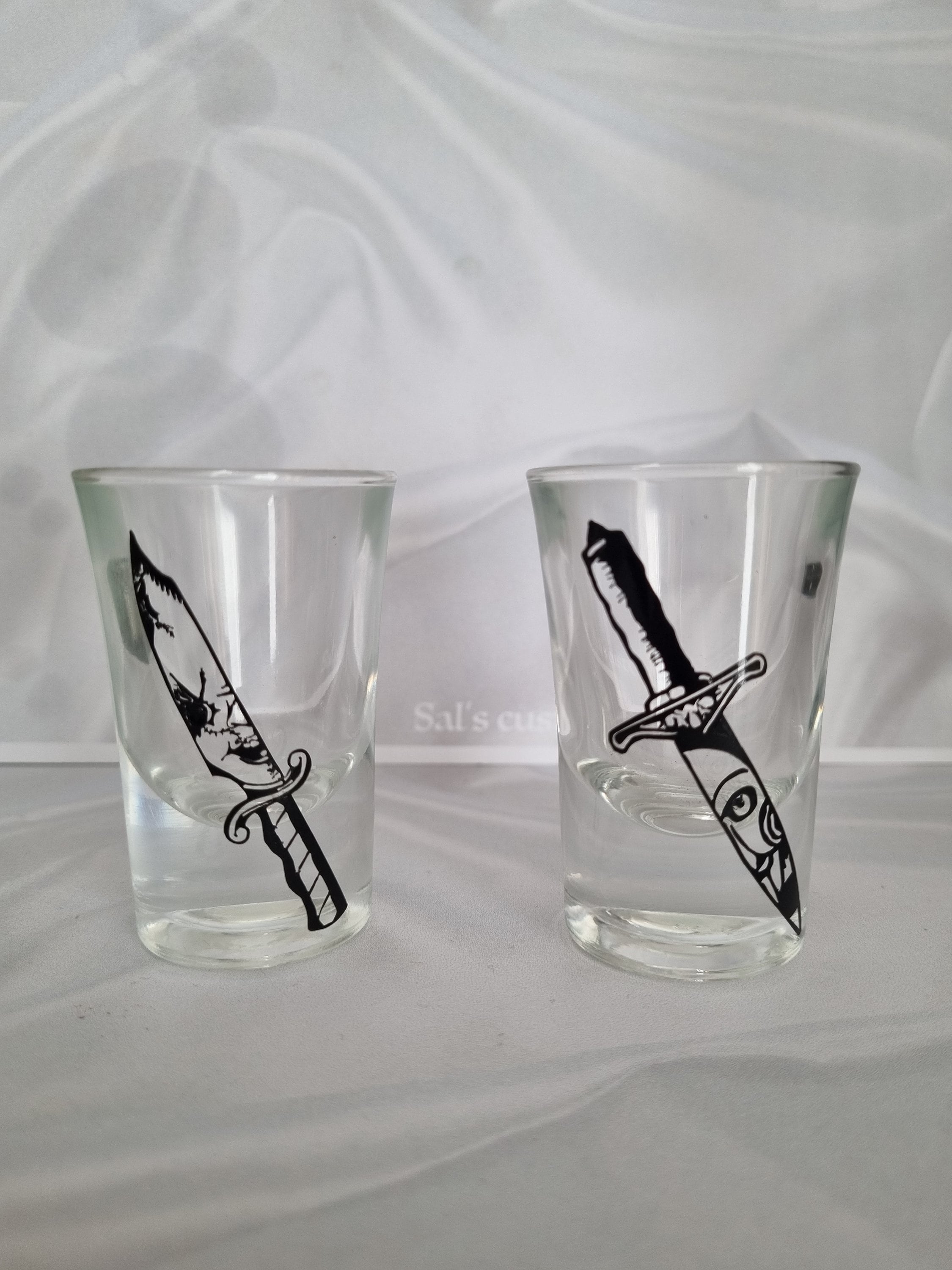 Horror Movie Shot Glass Set, Halloween Decor, Personalized Gift - Etsy