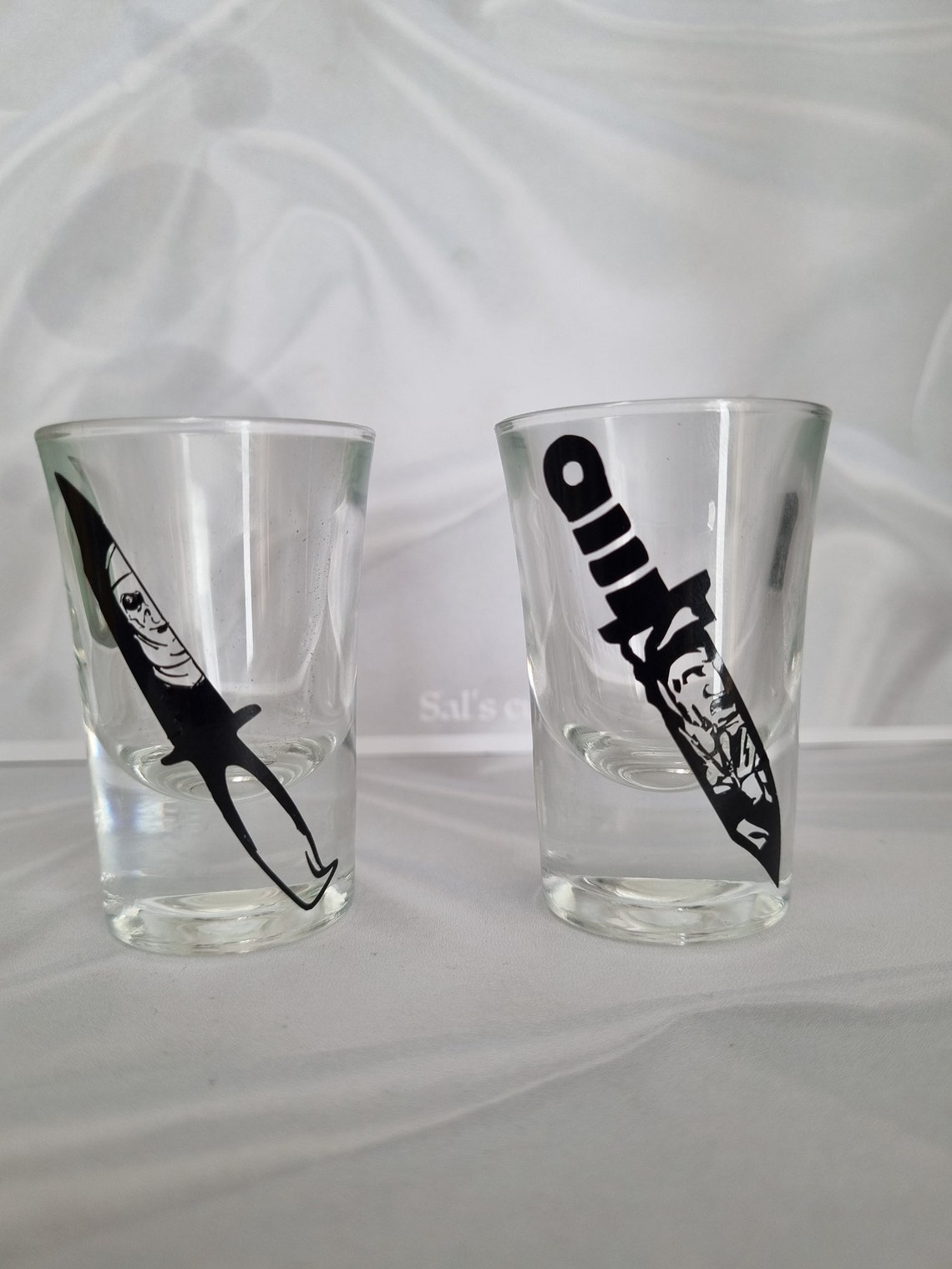 Horror Movie Shot Glass Set, Halloween Decor, Personalized Gift - Etsy