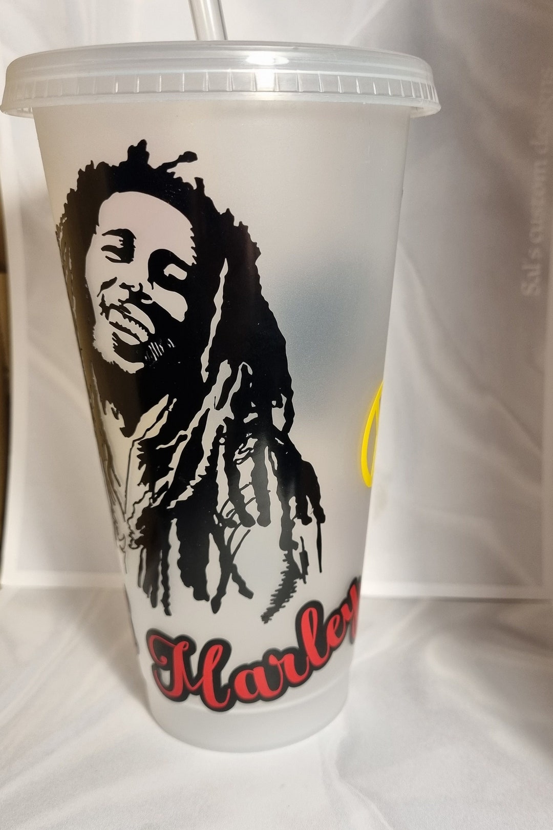 Bob Marley Cold Cup, Personalised, Three Little Birds, Jamaica, Rasta ...