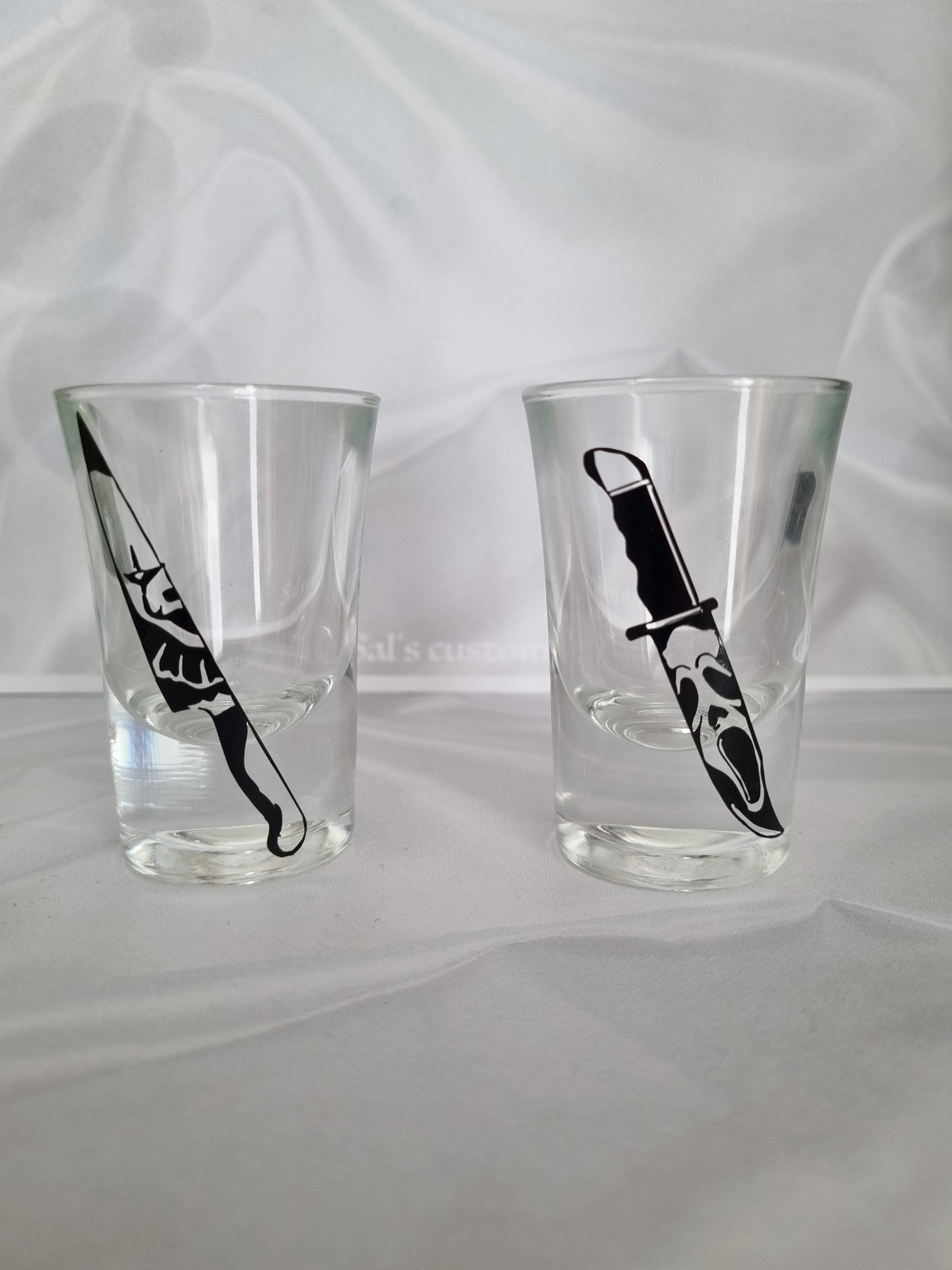 Horror Movie Shot Glass Set, Halloween Decor, Personalized Gift - Etsy