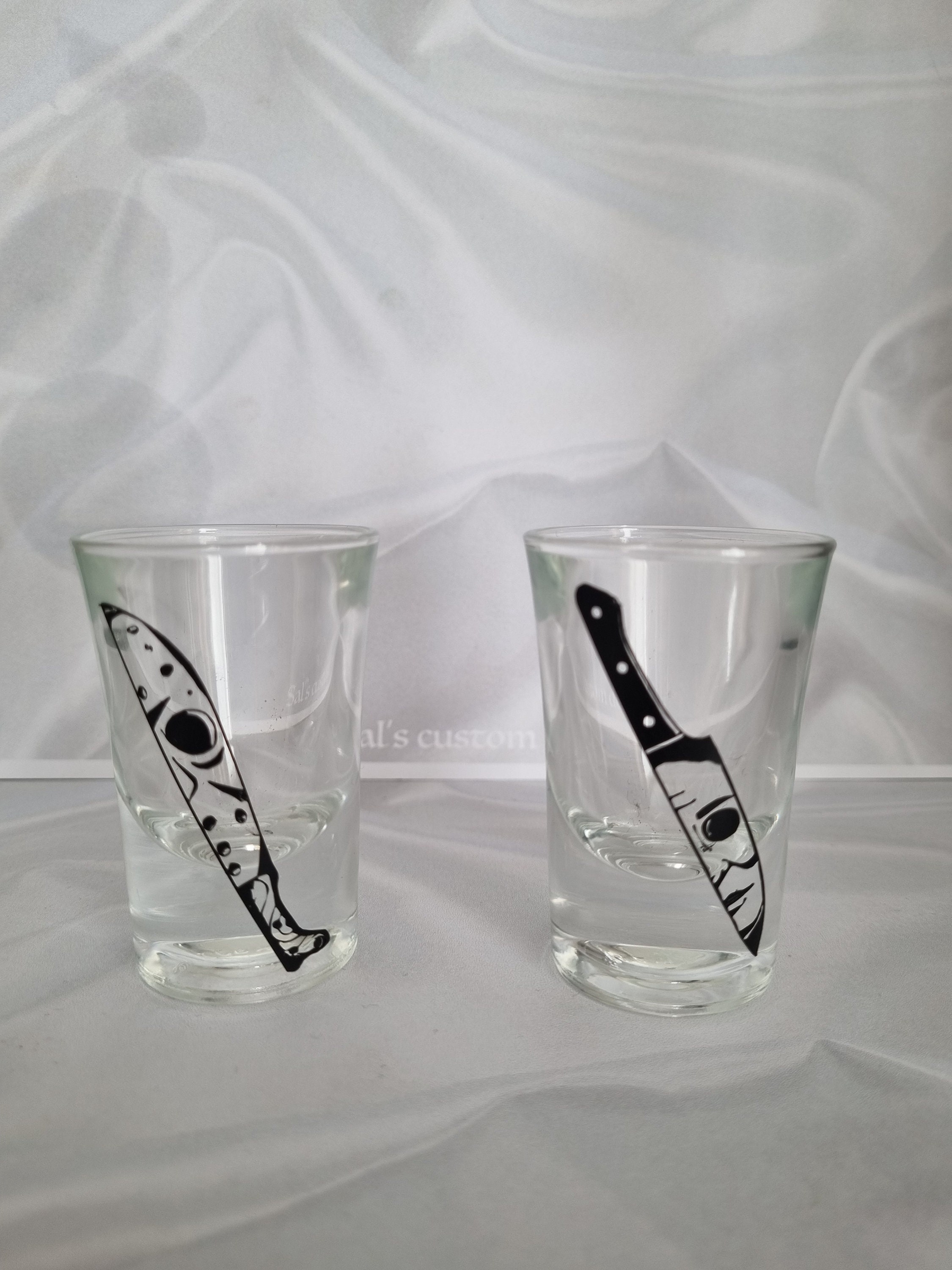 Horror Movie Shot Glass Set, Halloween Decor, Personalized Gift - Etsy