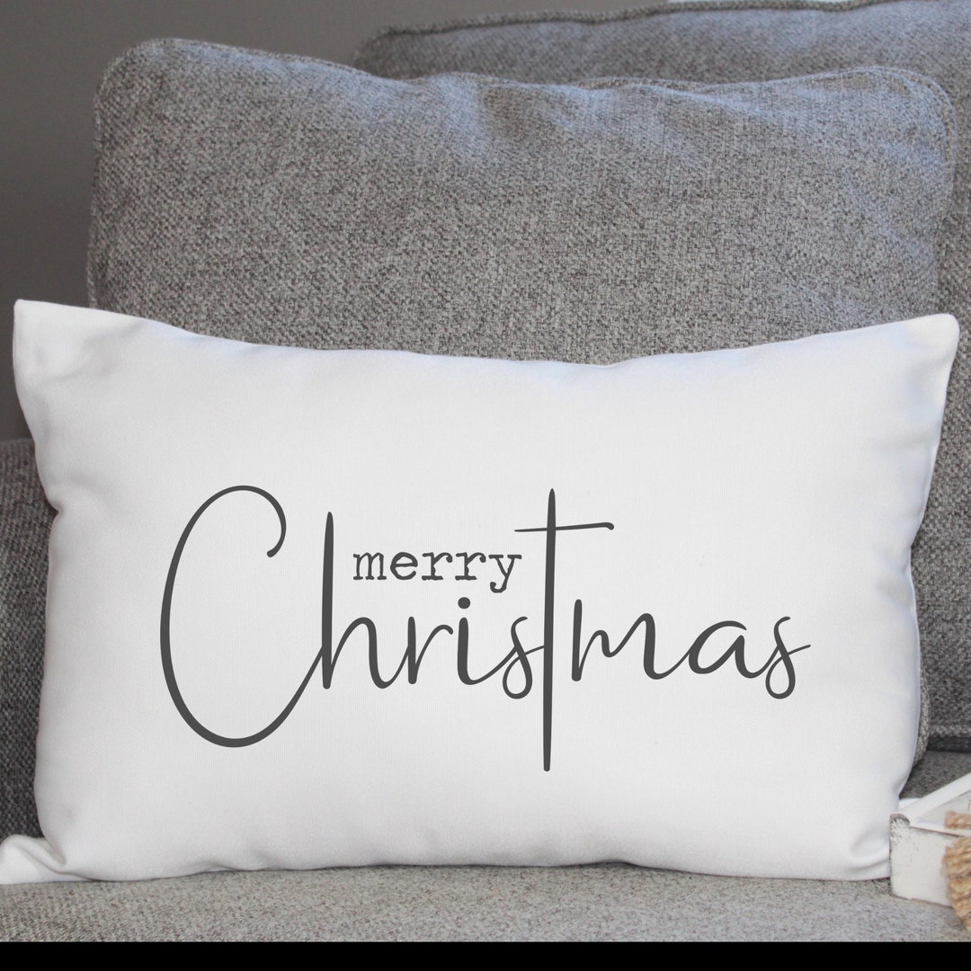 Merry Christmas Pillow | Christmas Pillow Cover | Holiday Gift Item ...