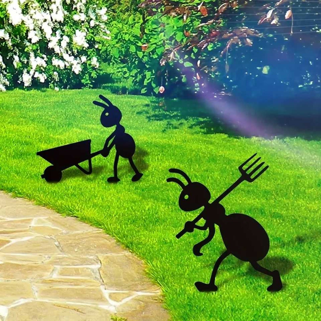 Garden Decor Ants Outdoor Metal Ants Garden Ornaments Yard Metal Art ...