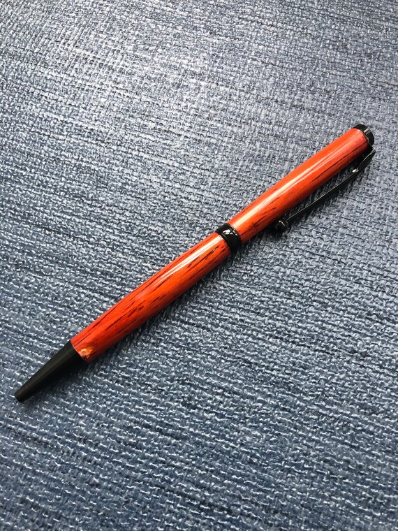Hand Turned African Padauk Wood Pen | Etsy