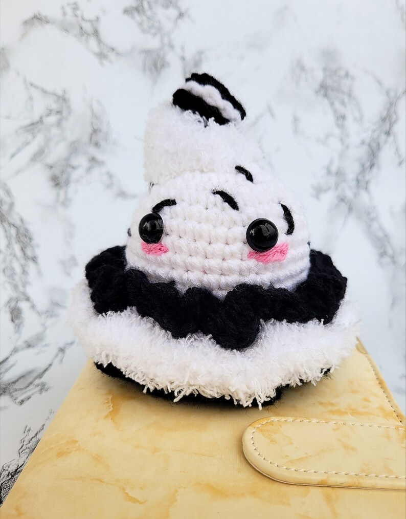 Cookies and Cream Ice Cream Jellyfish A Handmade Amigurumi Plush Toy ...