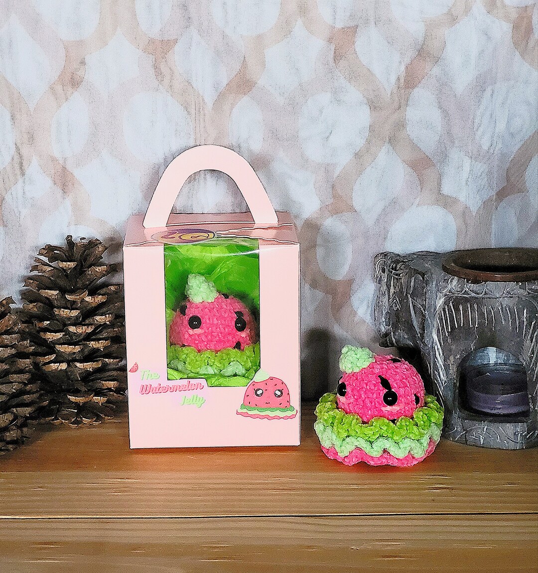 The Watermelon Pygmy Jelly A Soft Handmade Velvet Toy Summer Edition - Etsy