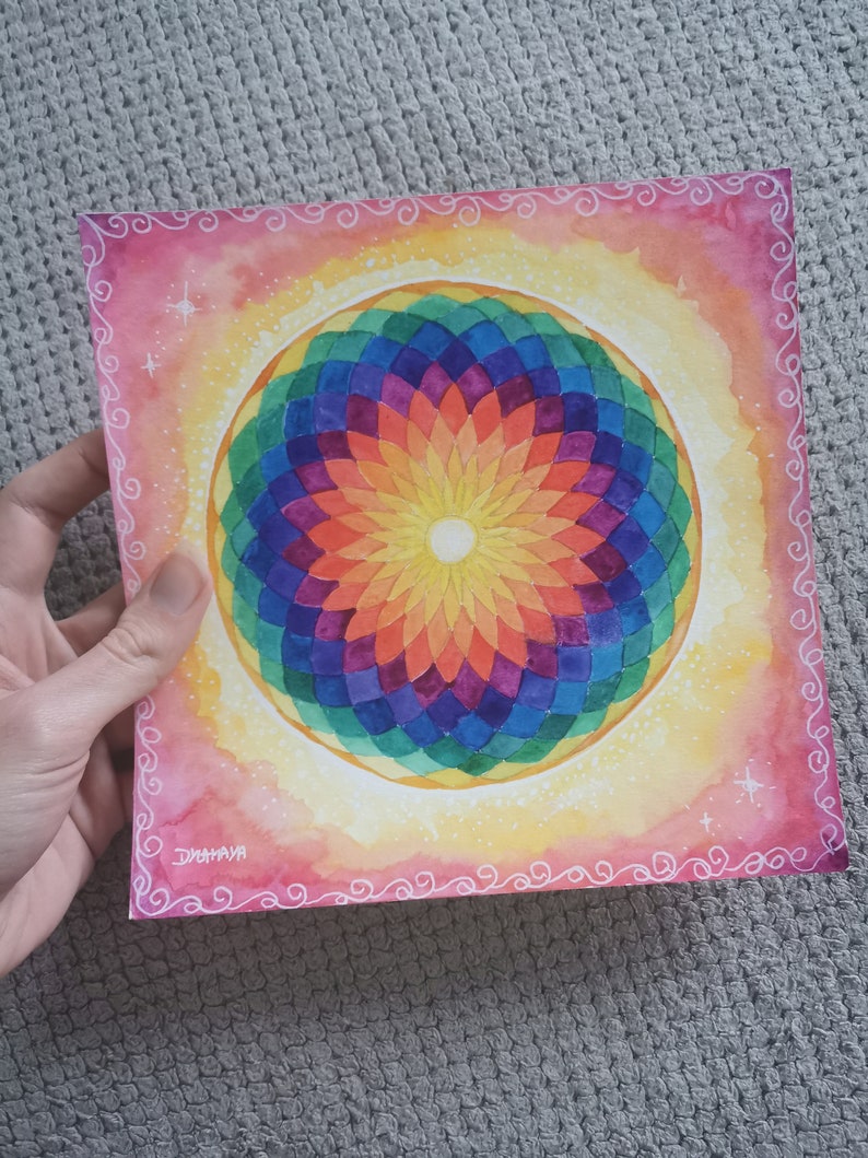 Mandala Torus, Vortex, Watercolor Geometric Art - Etsy