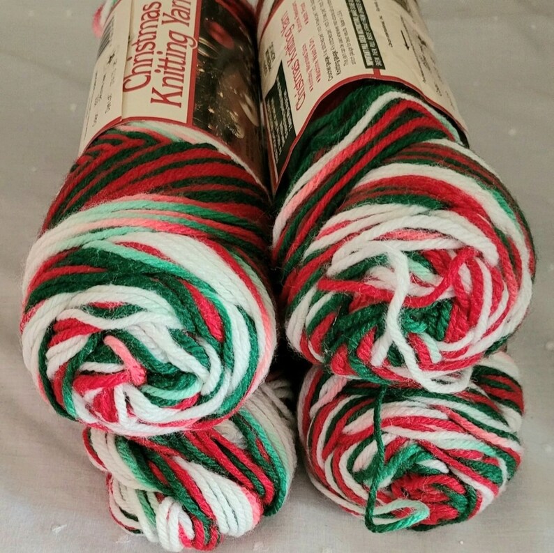 4 Skeins of Christmas Knitting Yarn. Color 0935 Christmas | Etsy