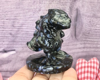 Carved Godzilla Figurine - Etsy