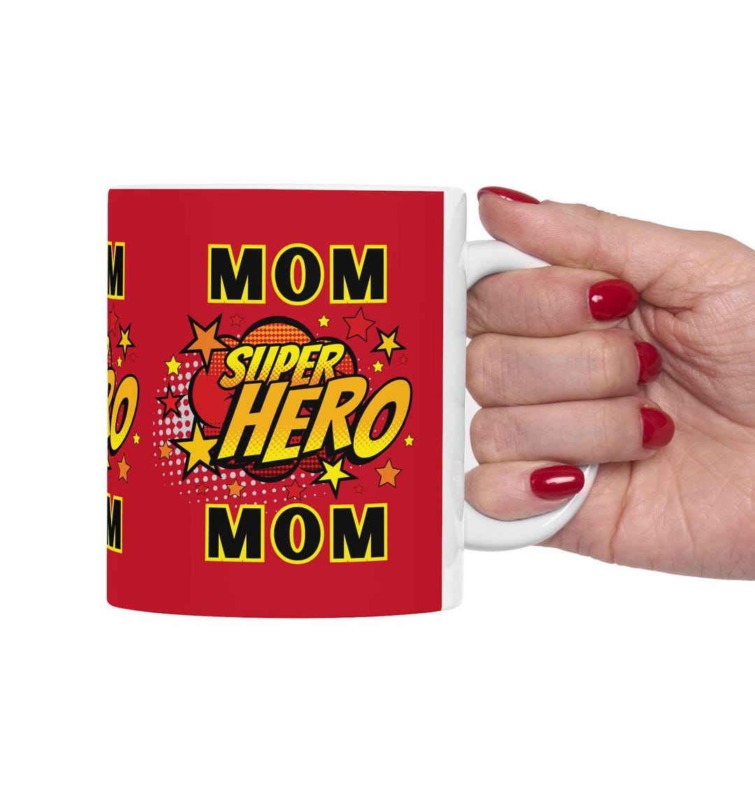 Mother Superhero Mug, Super Woman Mother Gift, Gift for Mom, Mothers ...