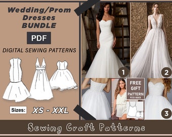 Prom Dress Pattern - Etsy